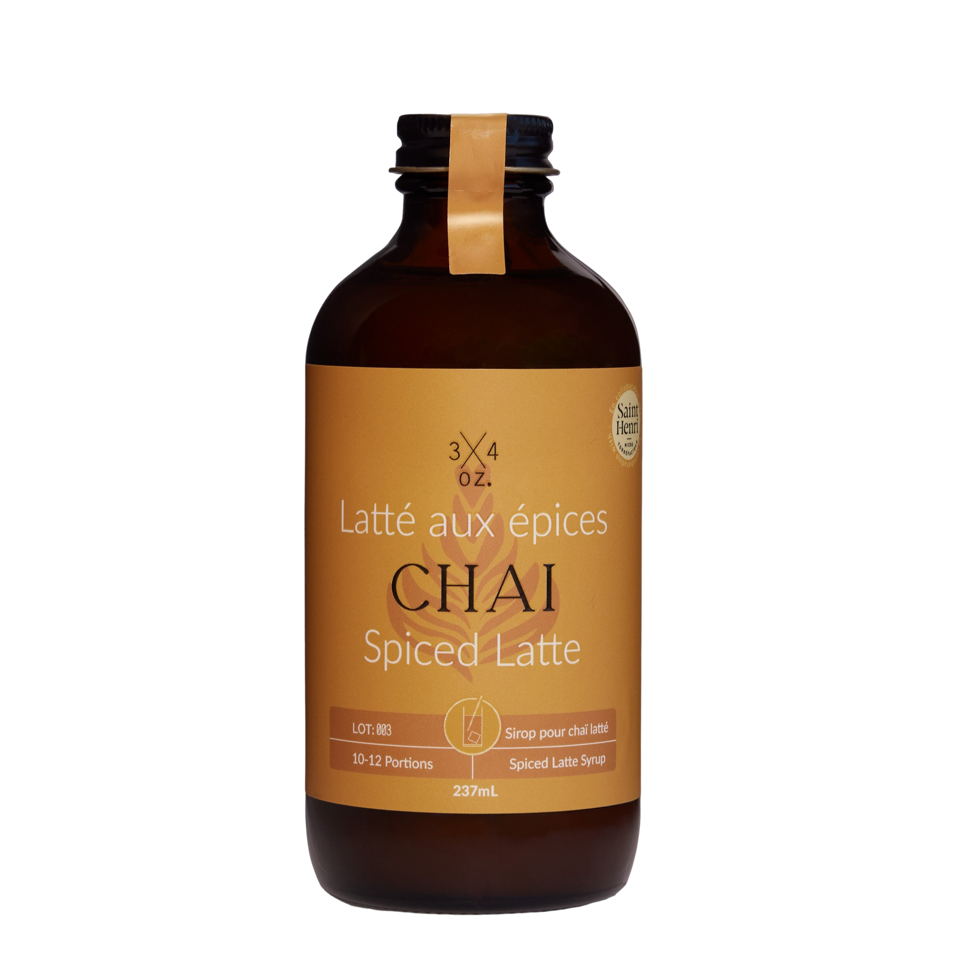 Sirop à café - Latté aux épices Chaï